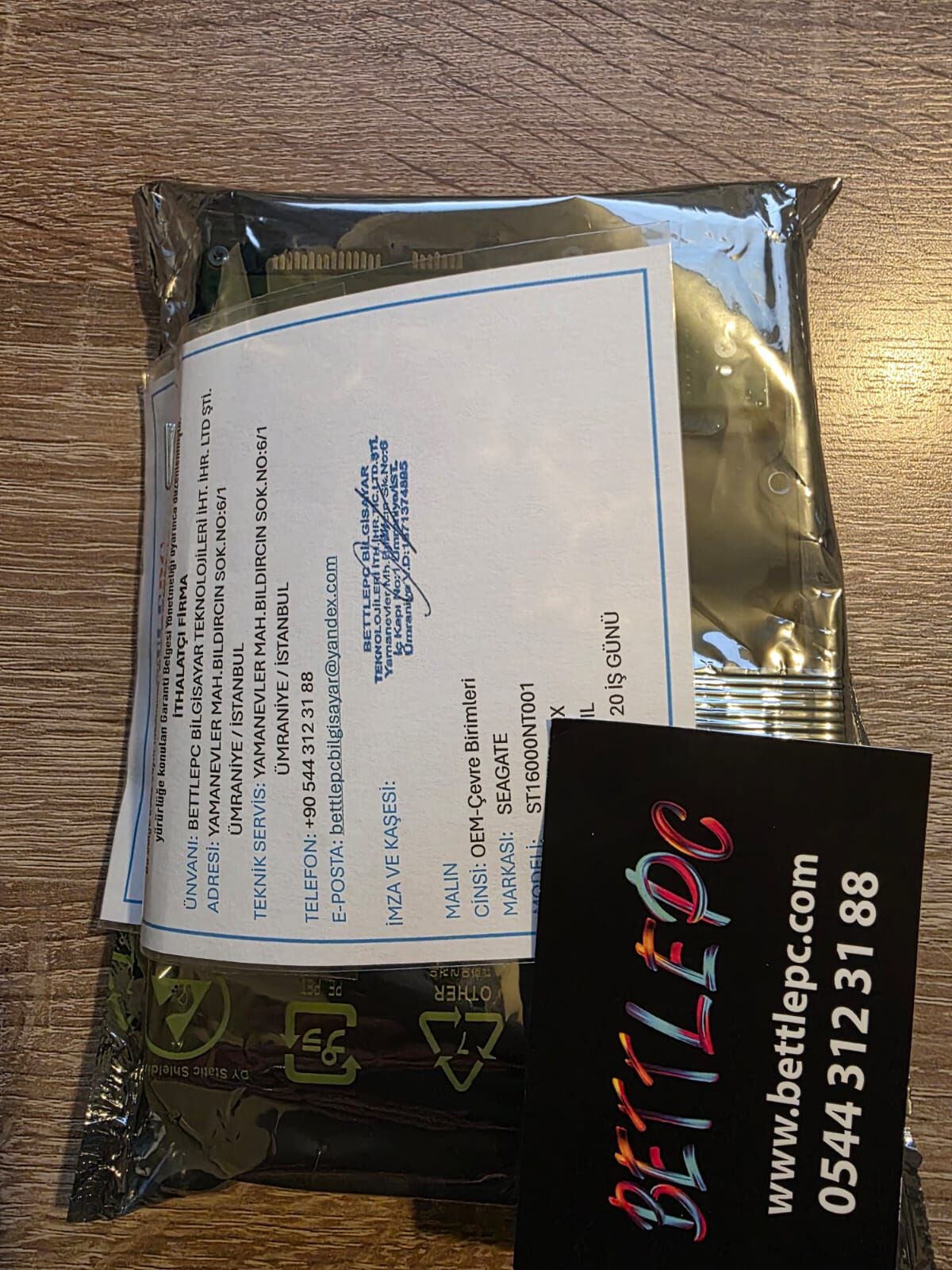 Seagate IronWolf Pro NAS 16 TB 3.5'' ST16000NT001 (2 YIL TÜRKİYE ...